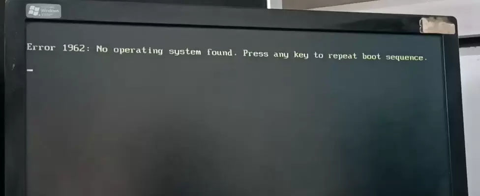 Error 1962: No operating system found. Change Hard Disk as the First ...