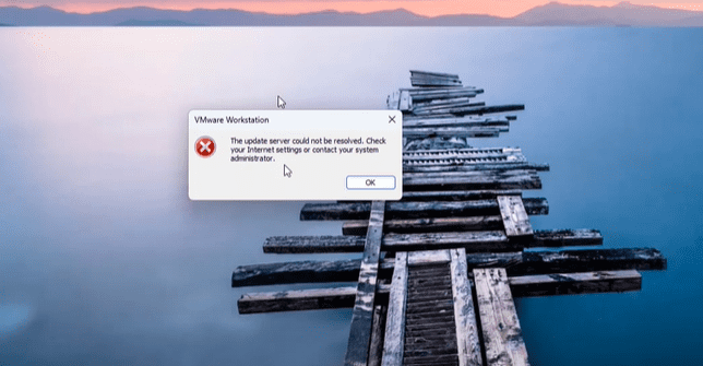How to Fix “The Update Server Could Not Be Resolved” Error in VMware Workstation - Digital Tech ...
