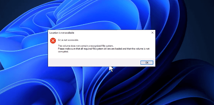 How To Fix The Volume Does Not Contain A Recognized File System” Error Without Formatting Or