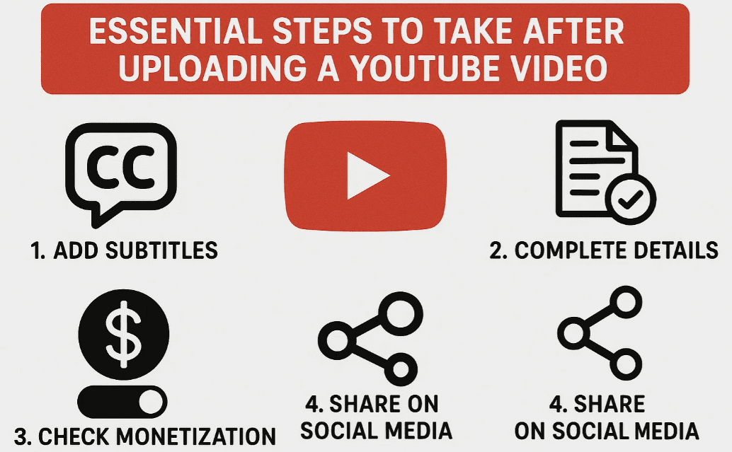 14 Essential Steps to Take After Uploading a YouTube Video - Digital Tech & Productivity Tips