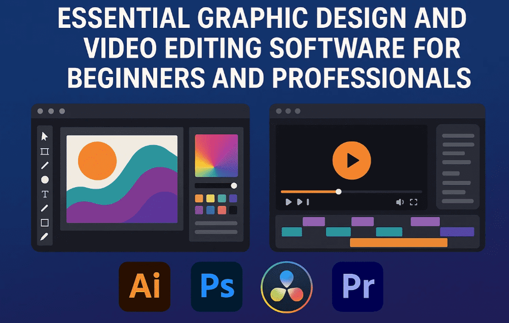 Essential Graphic Design and Video Editing Software for Beginners and ...