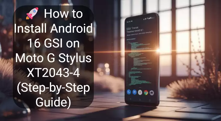 🚀 How to Install Android 16 GSI on Moto G Stylus XT2043-4 (Step-by-Step Guide) - Desktop ...
