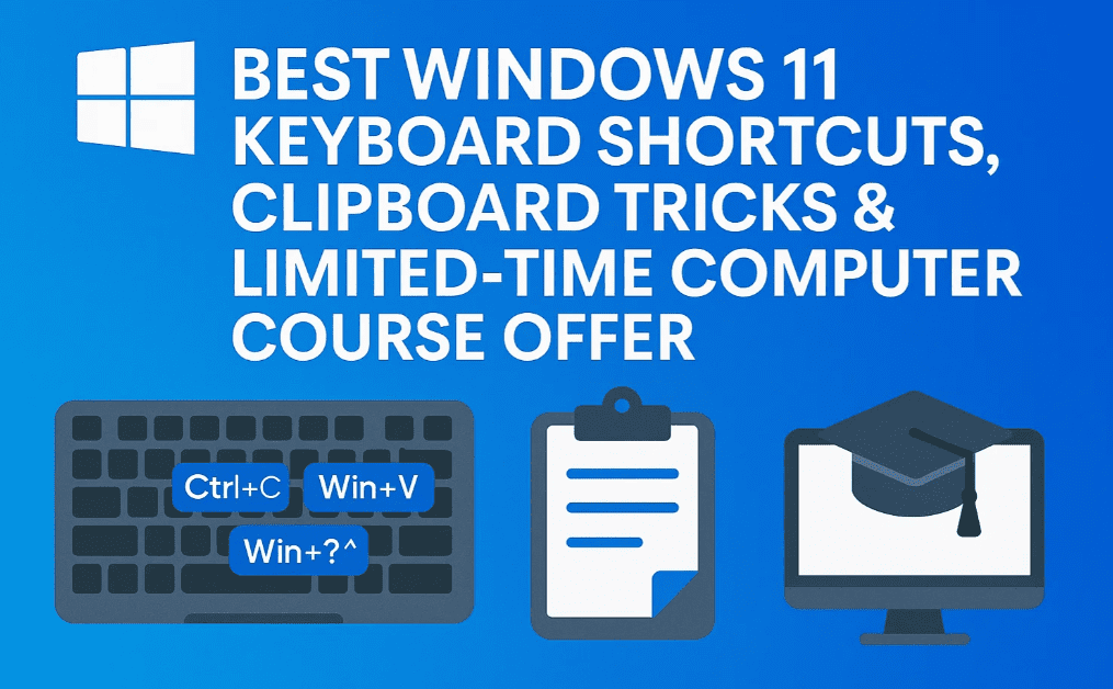 💻 Must-Know Windows 11 Keyboard Shortcuts, Clipboard Tricks, Voice Typing & Productivity Hacks ...