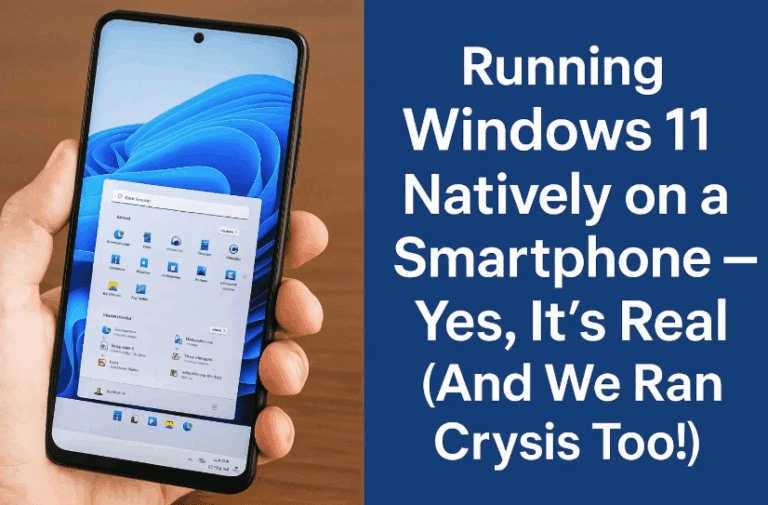 Running Windows 11 Natively on a Smartphone — Yes, It’s Real (And We Ran Crysis Too!) - Digital ...