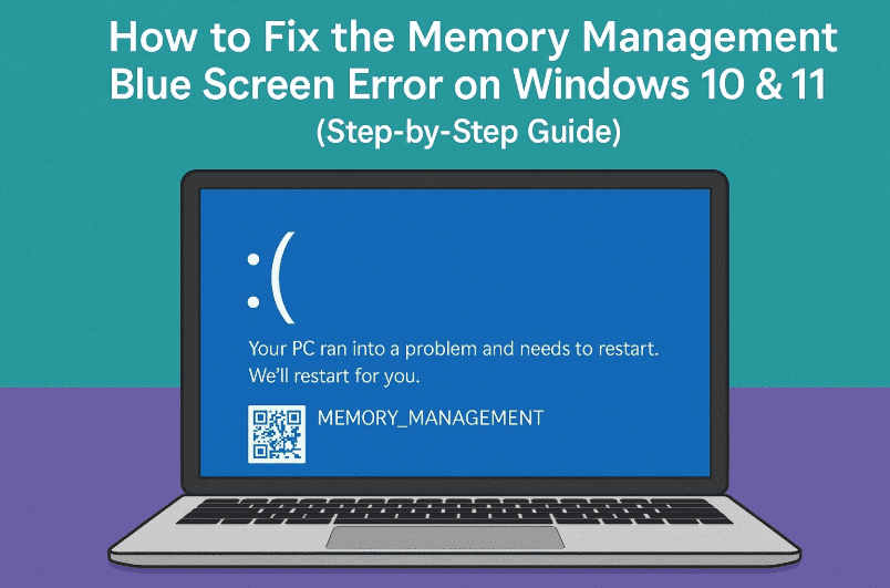 How to Fix the Memory Management Blue Screen Error on Windows 10 & 11 (Step-by-Step Guide ...