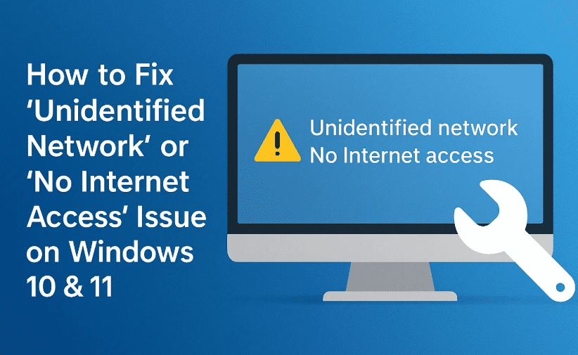 How to Fix “Unidentified Network” or “No Internet Access” Issue on Windows 10 & 11 - Digital ...
