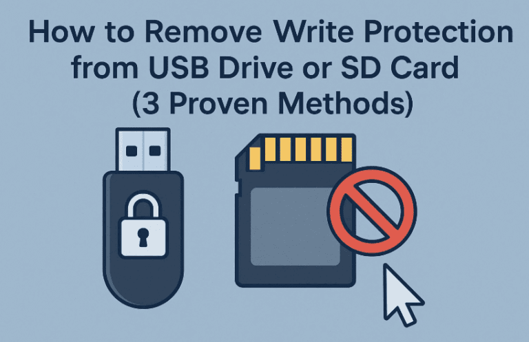 How to Remove Write Protection from USB Drive or SD Card (3 Proven Methods) - Digital Tech ...
