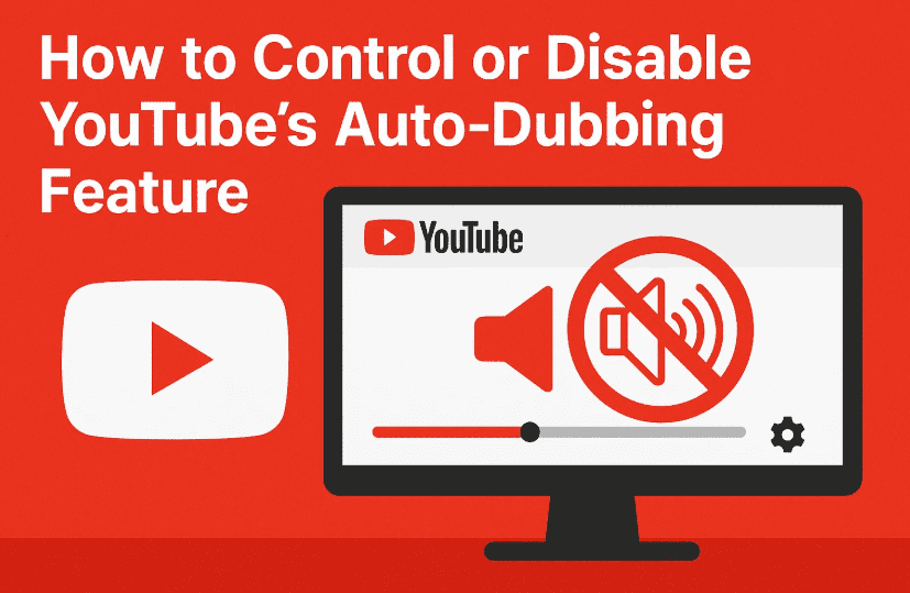 How to Control or Disable YouTube’s Auto-Dubbing Feature (for Viewers & Creators) - Digital Tech ...