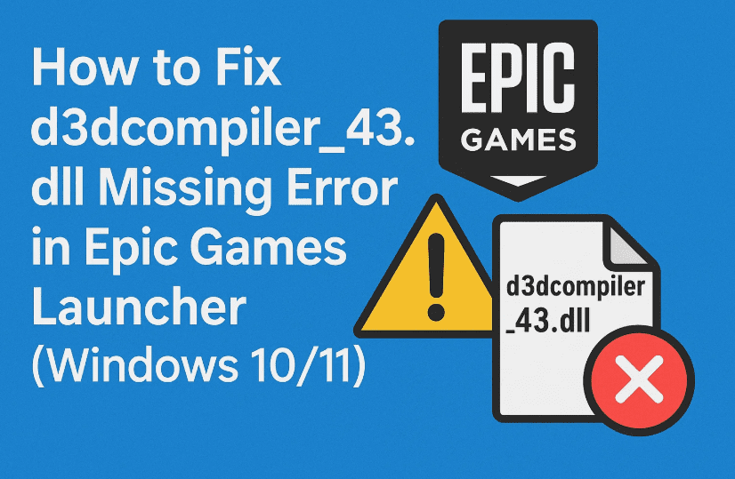 How to Fix d3dcompiler_43.dll Missing Error in Epic Games Launcher (Windows 10/11) - Digital ...