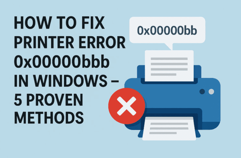 Fix Printer Error 0x00000bbb (“Operation Could Not Be Completed”) in ...