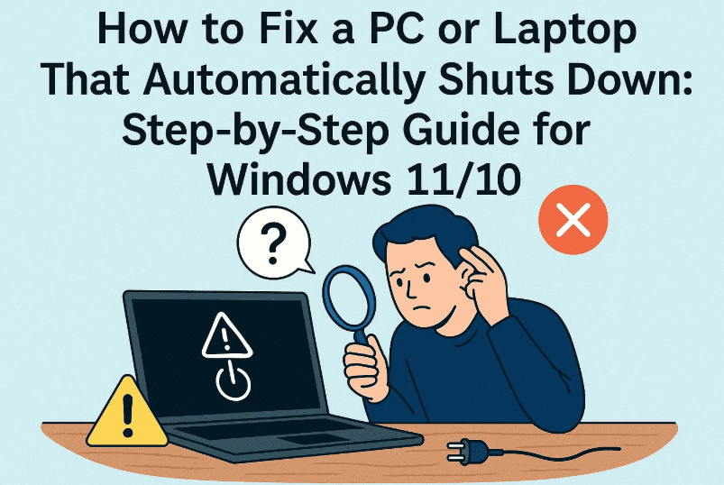 How to Fix a PC or Laptop That Automatically Shuts Down: Step-by-Step ...