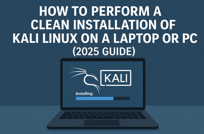 How to Perform a Clean Installation of Kali Linux on a Laptop or PC (2025 Guide) - Digital Tech ...