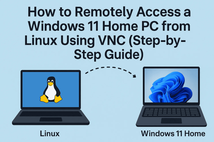 How to Remotely Access a Windows 11 Home PC from Linux Using VNC (Step-by-Step Guide) - Digital ...