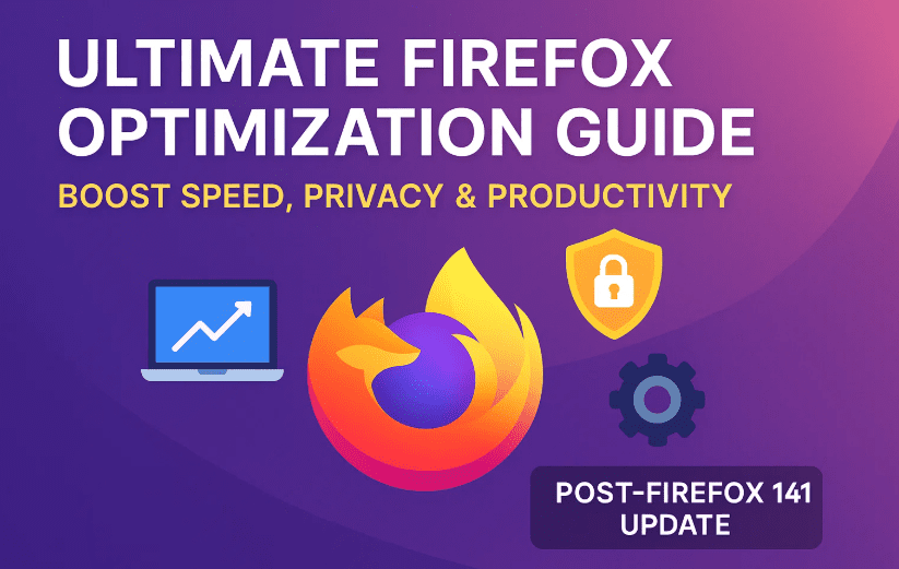 🔧 Ultimate Firefox Optimization Guide: Boost Speed, Privacy & Productivity (Post-Firefox 141 ...