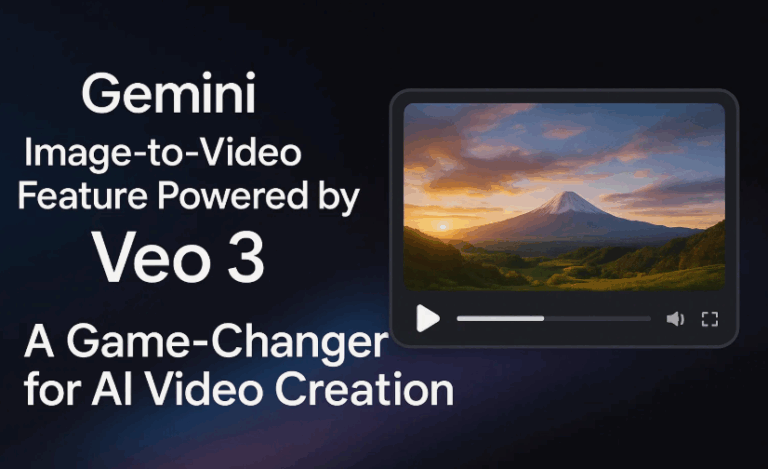 Gemini’s Image-to-Video Feature Powered by Veo 3 – A Game-Changer for AI Video Creation ...