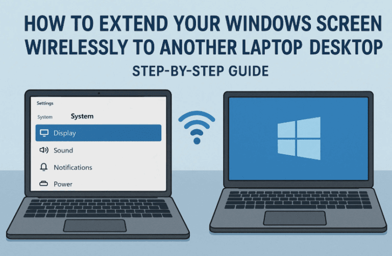 How to Extend Your Windows Screen Wirelessly to Another Laptop or ...