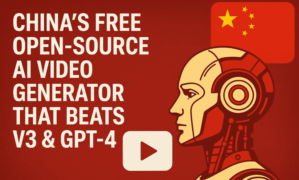 China’s Free Open-Source AI Video Generator That Beats V3 & GPT-4 — Full Tutorial + Monetization ...