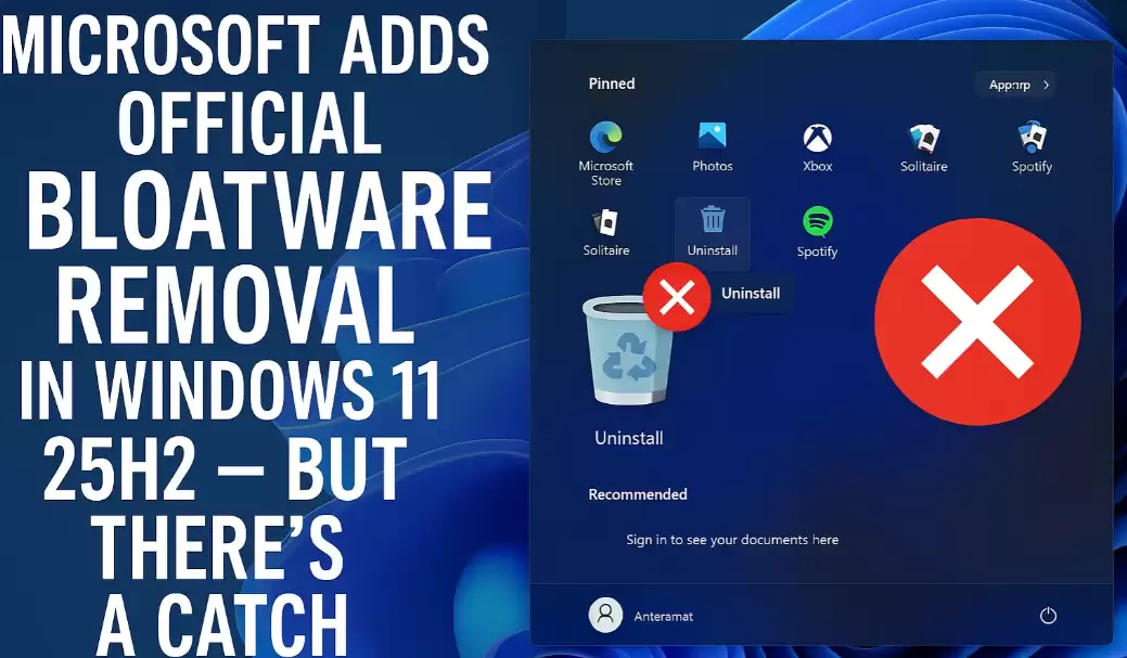 Microsoft Adds Official Bloatware Removal in Windows 11 25H2 – But There’s a Catch - Desktop ...