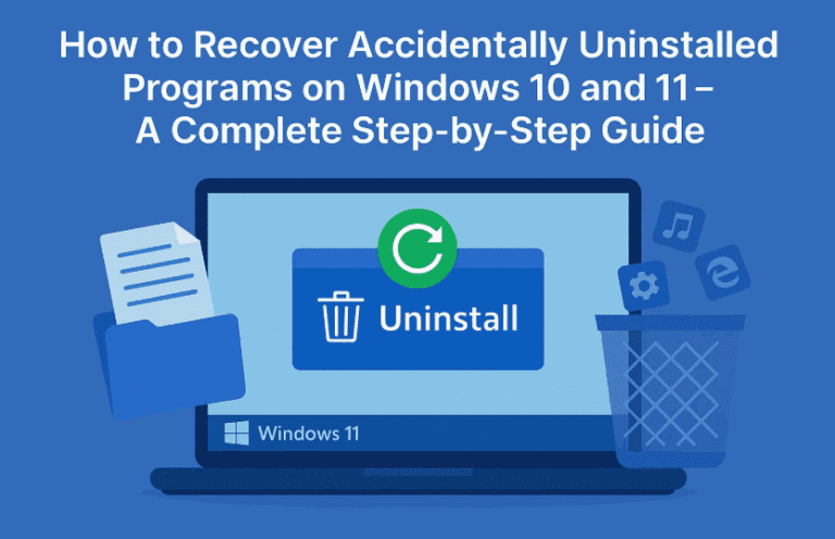 How to Recover Accidentally Uninstalled Programs on Windows 10 and 11 ...