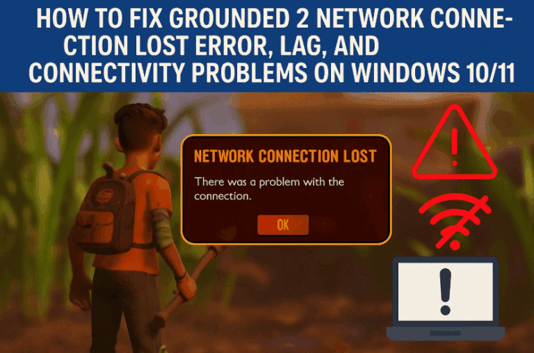 How to Fix Grounded 2 Network Connection Lost Error, Lag, and Connectivity Problems on Windows ...