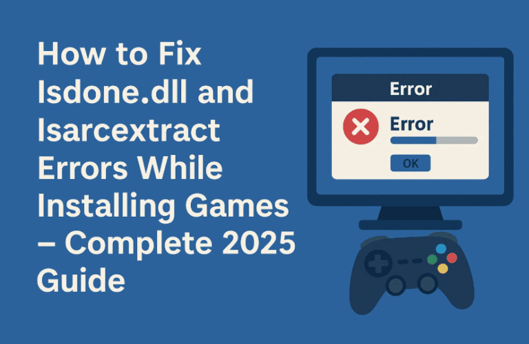 How to Fix Isdone.dll and Isarcextract Errors While Installing Games ...
