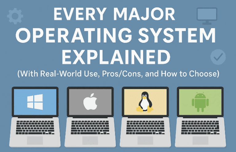 🌍 Every Major Operating System Explained (With Real-World Use, Pros ...