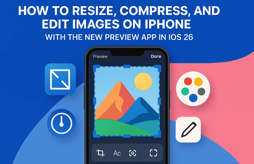 📱 How to Resize, Compress, and Edit Images on iPhone with the New Preview App in iOS 26 ...