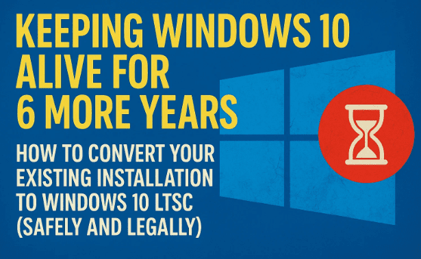 Keeping Windows 10 Alive for 6 More Years: How to Convert Your Existing Installation to Windows ...