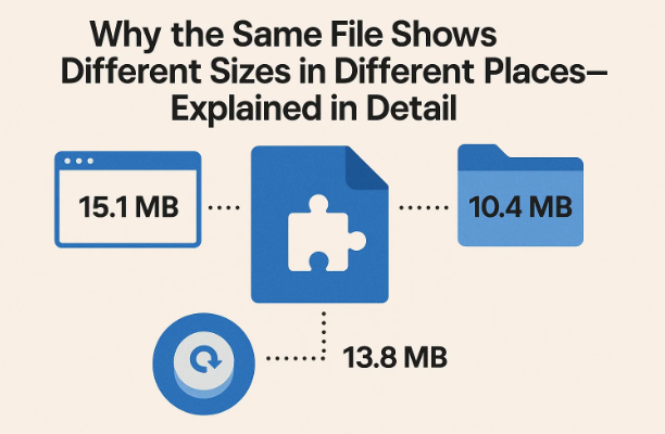 🧩 Why the Same File Shows Different Sizes in Different Places — Explained in Detail - Digital ...